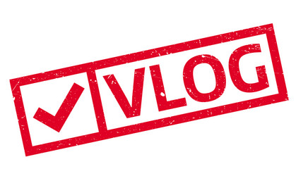 Vlog rubber stamp Royalty Free Vector Image - VectorStock