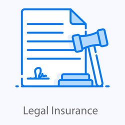Legal insurance Royalty Free Vector Image - VectorStock