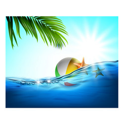 Beach summer party creative promo banner Vector Image