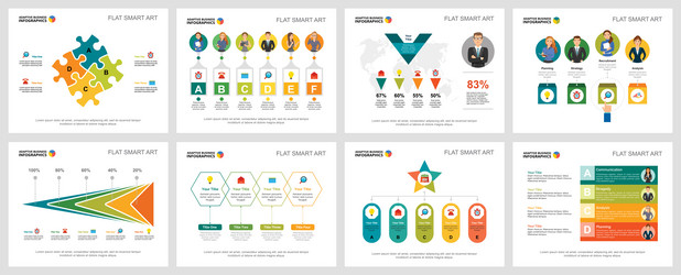 Colorful research or teamwork concept infographic Vector Image