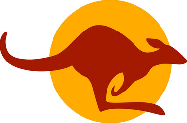 Kangaroo icon Royalty Free Vector Image - VectorStock