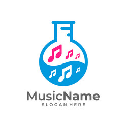 Music lab logo icon lab music logo Royalty Free Vector Image