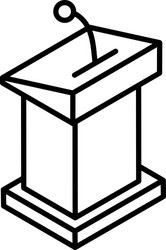 Rostrum Royalty Free Vector Image - VectorStock