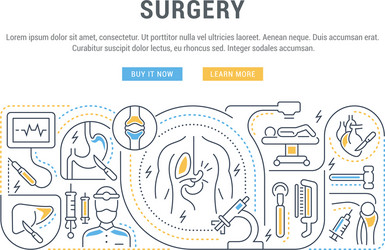 Linear plastic surgery Royalty Free Vector Image