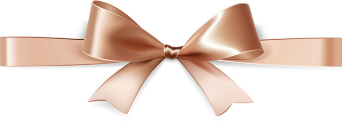 Beige background bow Royalty Free Vector Image