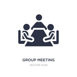 Meeting icon on white background Royalty Free Vector Image