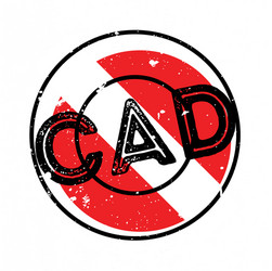 Cad rubber stamp Royalty Free Vector Image - VectorStock
