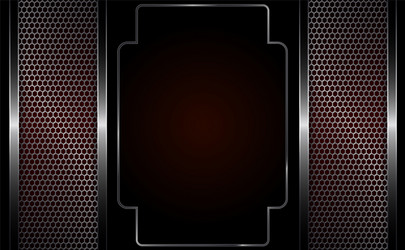 Geometric design with metal grille and rectangular