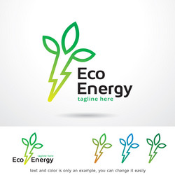 Energy efficiency logo Royalty Free Vector Image