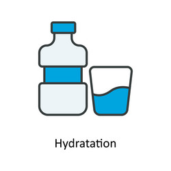 Hydration solid icons simple stock illust Vector Image