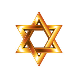 David star rgb color icon Royalty Free Vector Image