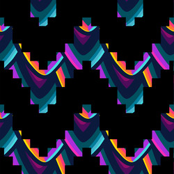 Abstract seamless chevron pattern in pixel art Vector Image