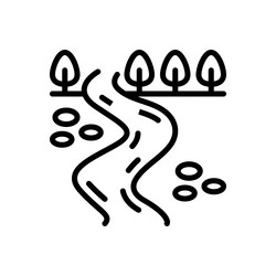 Creek Royalty Free Vector Image - VectorStock