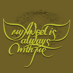 My angel is always with me 3 Royalty Free Vector Image