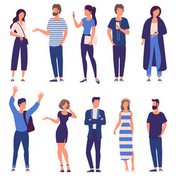 Crowd of people Royalty Free Vector Image - VectorStock