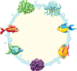 A border underwater Royalty Free Vector Image - VectorStock
