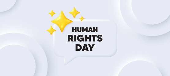 Human rights day message celebrate a civil Vector Image