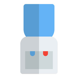 Machine for cooling water with refrigeration unit Vector Image