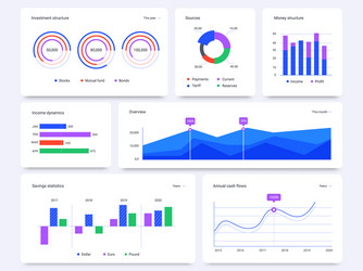 Dashboard Graphs Vector Images (over 11,000)