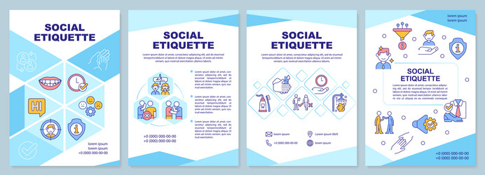 Social Etiquette Vector Images (over 400)
