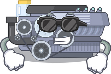 A cute picture combustion engine cartoon Vector Image