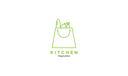 Empty online shopping baskets market box line web Vector Image