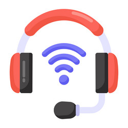 Smart headphones Royalty Free Vector Image - VectorStock