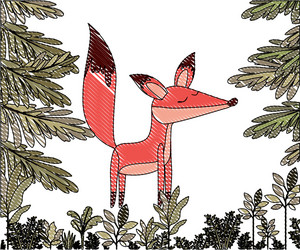 Scene Fox Jungle Vector Images (over 210)