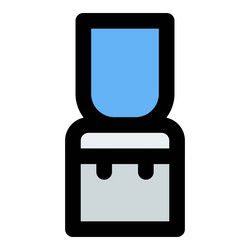 Machine for cooling water with refrigeration unit Vector Image