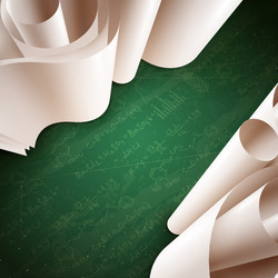 3d paper roll background Royalty Free Vector Image