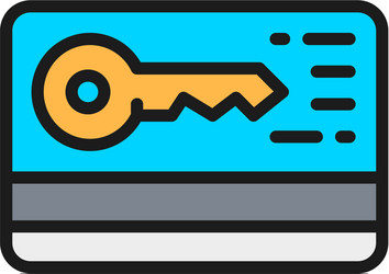 Card control icon flat business center Royalty Free Vector