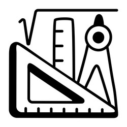 Geometry compass Royalty Free Vector Image - VectorStock