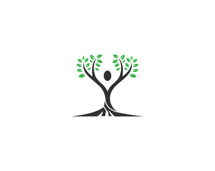 Happy Tree Person Logo Vector Images (over 1,400)