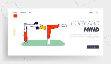 Silhouette mother with badoing yoga Royalty Free Vector