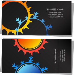 Air Conditioning Business Card Vector Images (over 270)