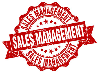 Sales management stamp sign seal Royalty Free Vector Image