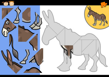 Donkey Puzzle Vector Images (over 270)