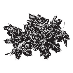Different leaves design cut out Royalty Free Vector Image