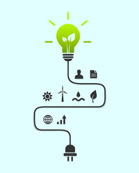 Renewable and non-renewable energy sources poster Vector Image