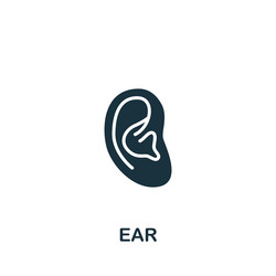 Ear drops icon monochrome simple sign from Vector Image