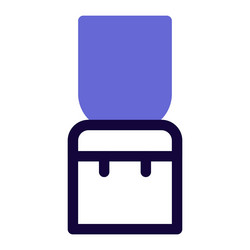 Machine for cooling water with refrigeration unit Vector Image