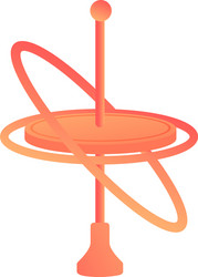 Modern gyroscope icon cartoon style Royalty Free Vector