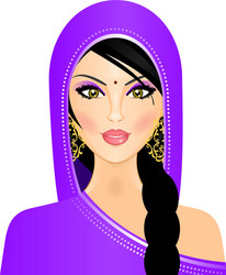 Woman face Royalty Free Vector Image - VectorStock