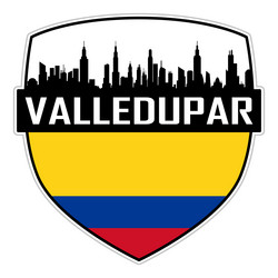 Medellin skyline silhouette colombia flag travel Vector Image