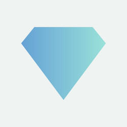 Blue gradient arrow geometric shape Royalty Free Vector