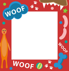 Cute happy birthday cat photo frame birthday Vector Image