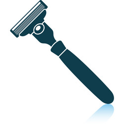 Sharp razor blade icon barber shop Royalty Free Vector Image