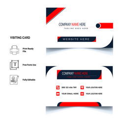 Creative visiting card design Royalty Free Vector Image