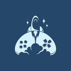 Moon game logo Royalty Free Vector Image - VectorStock