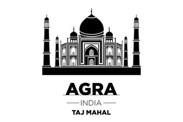Typography Taj Mahal Vector Images (73)